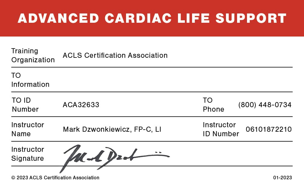 ACLS Certification - 100% Online - Official Site