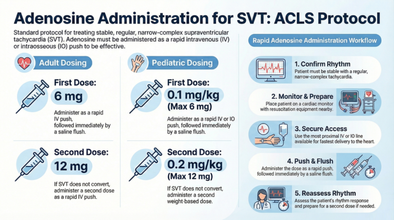 SVT Adenosine Dosing | ACLS Certification Association