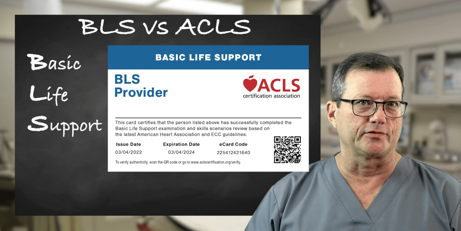 Difference Between ACLS and BLS | BLS Resources | ACLS Certification Association